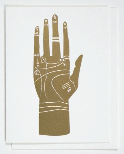 BQW* Palmistry Hand Greeting Card – Rancho Diaz