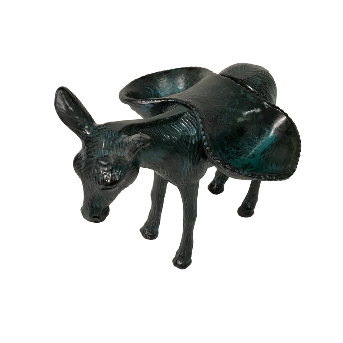 WLCO Cast Aluminum Burro with Side Saddle Bowls (dark green) – Rancho Diaz